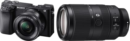 Sony Alpha 6100L 24.2MP Mirrorless Digital Camera with 16-50mm Power ...