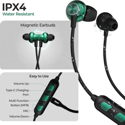Foxin FoxBeat 210 Wireless Neckband - Price in India (May 2026), Specs ...