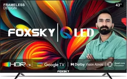 Foxsky 43FS 43 inch Ultra HD 4K Smart QLED TV Price in India 2025, Full Specs & Review | Smartprix