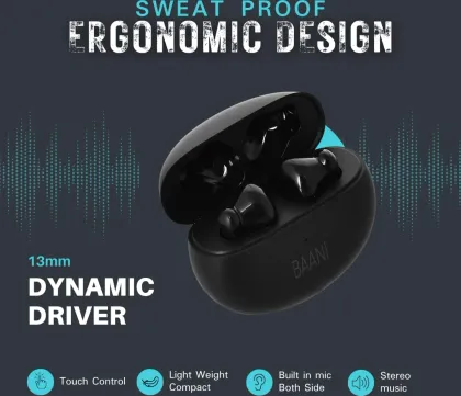 Baani Audio BT101 True Wireless Earbuds Price in India 2025, Full Specs & Review | Smartprix