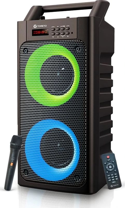 Toreto Party 30 30W Bluetooth Speaker Price in India 2024, Full Specs ...