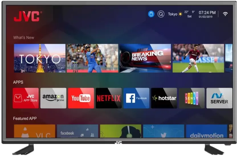 JVC LT-40N5105C 40-inch Full HD Smart LED TV Price in India 2025, Full ...