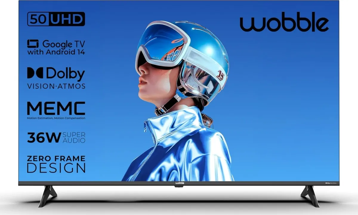 Wobble K Series 50 inch Ultra HD 4K Smart LED TV (WB50UDAGU2875D25 ...