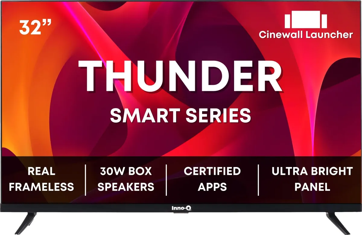 InnoQ Thunder 32SF 32 inch HD Ready Smart LED TV Price in India 2025 ...