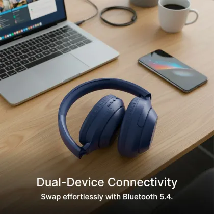 pTron Studio Classic Wireless Headphones Price in India 2025, Full ...