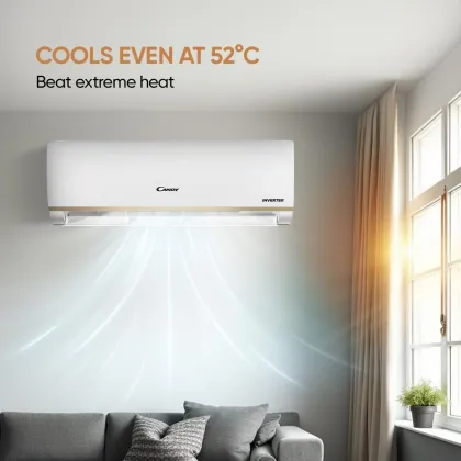 Candy CS24P3W-INV 2 Ton 3 Star Inverter Split AC Price in India 2025 ...