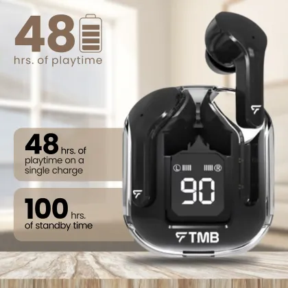 TMB Crystal True Wireless Earbuds - Price in India (May 2026), Specs ...