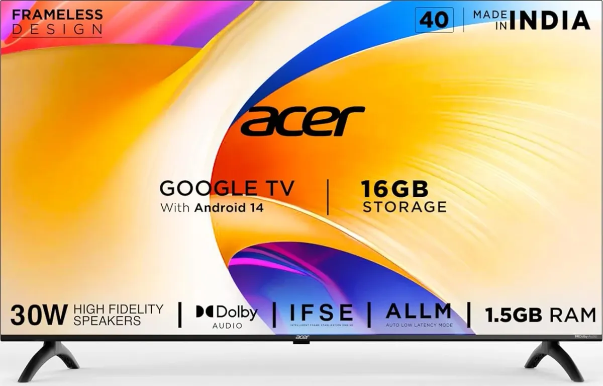 Acer I Pro Series 40 inch Full HD Smart LED TV (AR40FDIGU2841AT ...