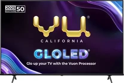 Vu GloLED 2025 Edition 50 inch Ultra HD 4K Smart LED TV (50GLOLED25 ...