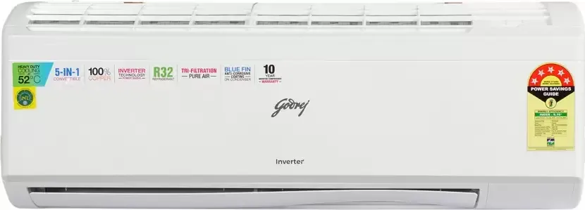 Godrej SIC 12ITC5 WWR 1 Ton 5 Star 2024 Inverter Split AC Price in India 2025, Full Specs ...