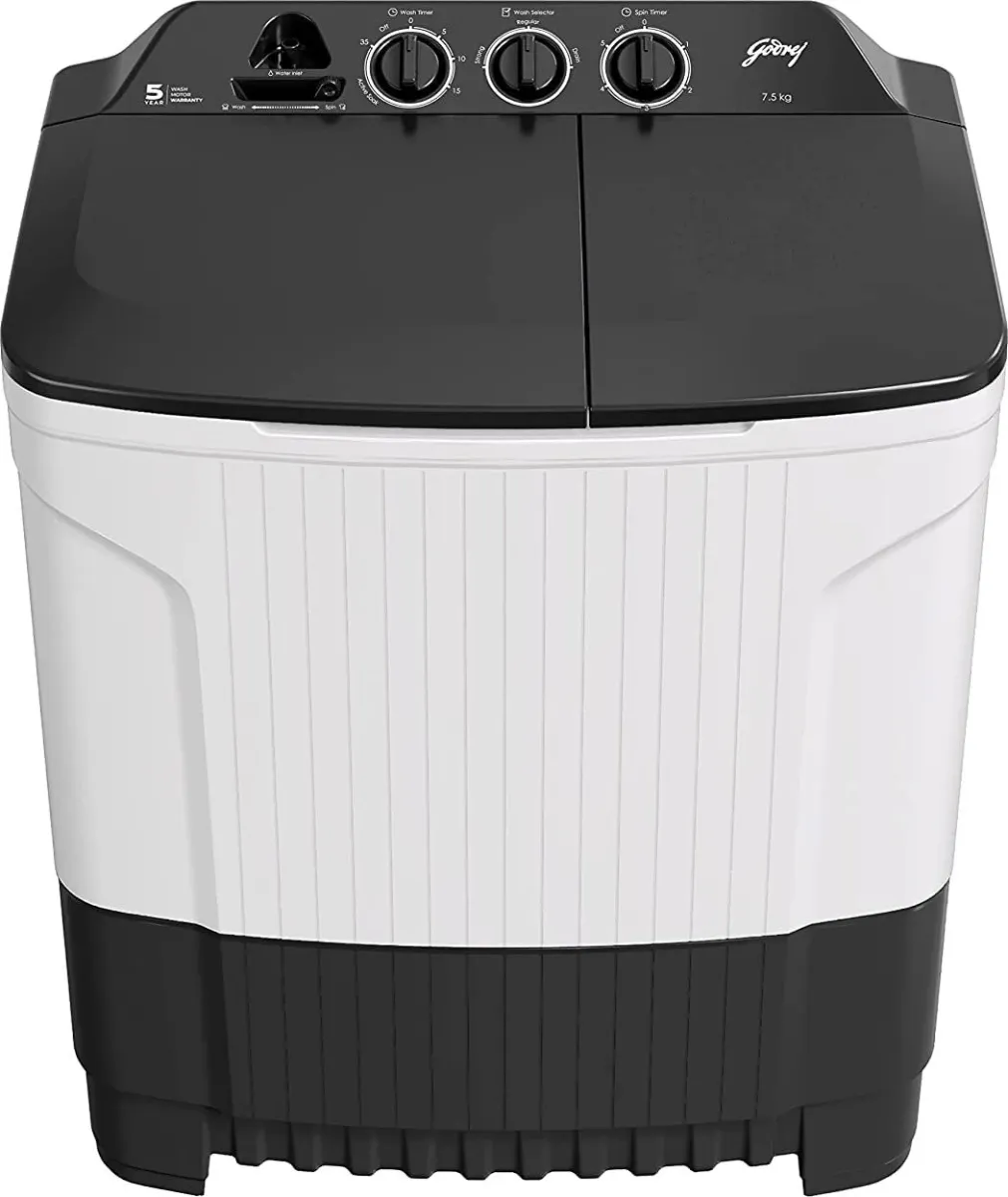 Godrej WS EDGE CLS 75 5.0 PN2 GPGR 7.5 Kg Semi Automatic Washing Machine Price in India 2025 ...