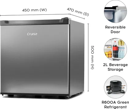 Cruise CRDSVK-FZ1050G 45 L 2 Star Single Door Mini Refrigerator Price ...