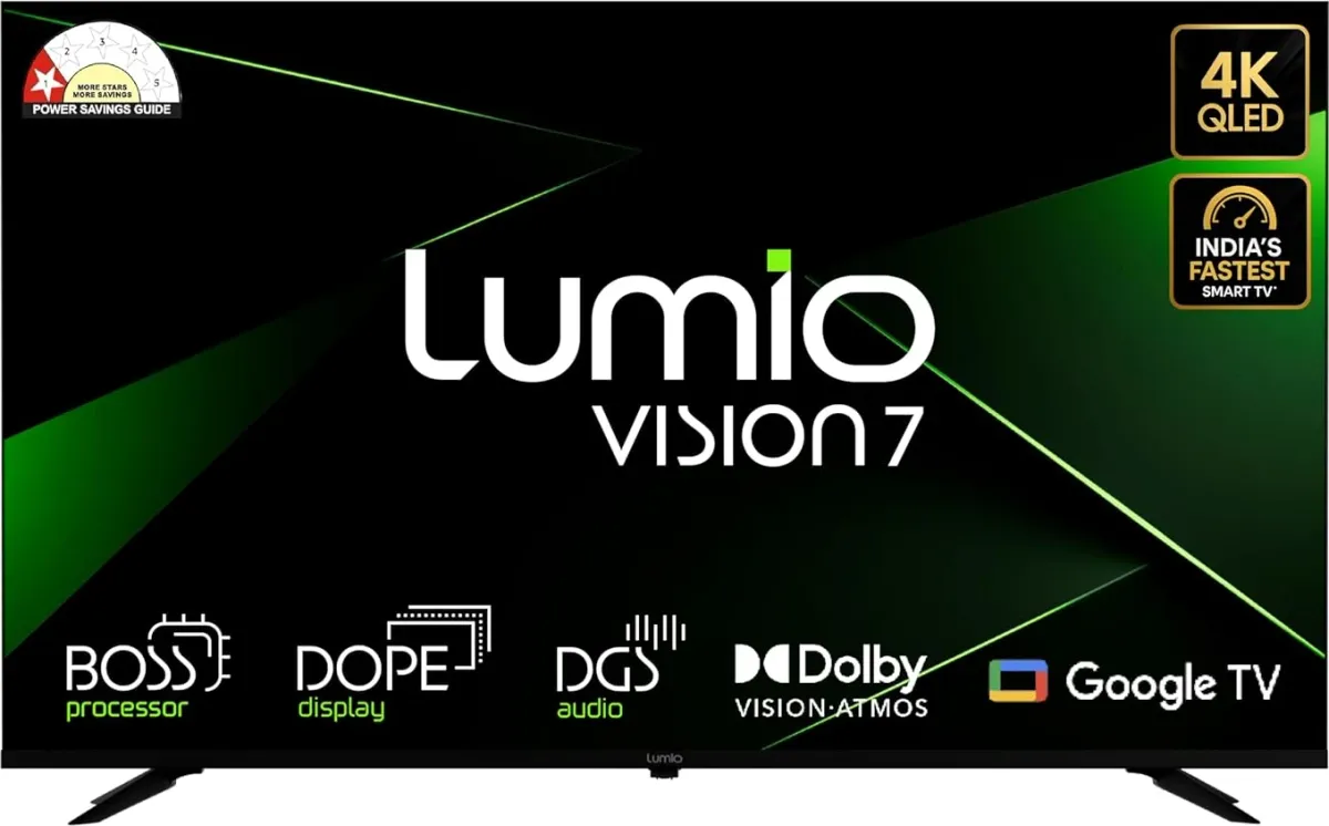 Lumio Vision 7 55 inch Ultra HD 4K Smart QLED TV (FTW3-ADSG) Price in India 2025, Full Specs ...