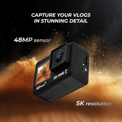 IZI One Plus 5K 48MP Action Camera Price in India 2025, Full Specs ...