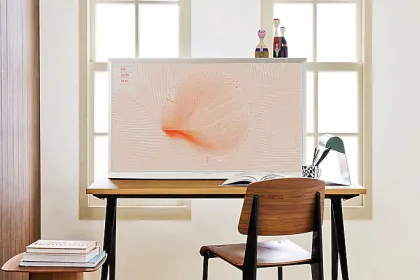 Samsung The Serif LS01B 55 inch Ultra HD 4K Smart QLED TV ...