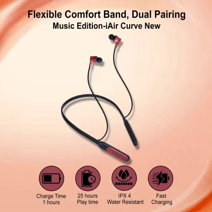 iAir Curve Neckband Price in India 2025, Full Specs & Review | Smartprix