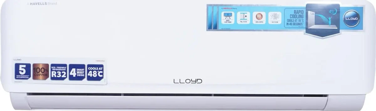 Lloyd GLS12C3XWADS 1 Ton 3 Star 2023 Split AC Price in India 2025, Full ...