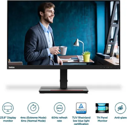 Lenovo ThinkVision S S24e-20 23.8 inch Full HD Monitor - Price in India ...