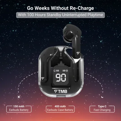 TMB Crystal True Wireless Earbuds Price in India 2026, Full Specs ...