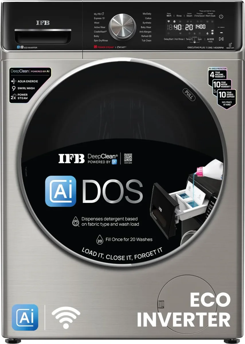 IFB Executive Plus VSG 1114 11 kg Fully Automatic Front Load Washing ...
