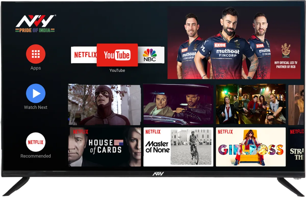 NVY NVA43SFR1 43 Inch Full HD Smart LED TV Price in India 2025, Full ...