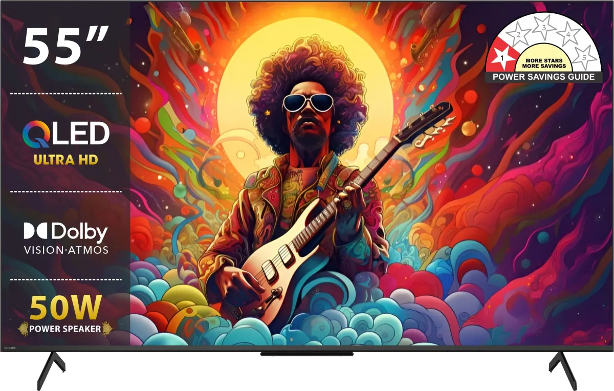 Philips Harmony Series 55 inch Ultra HD 4K Smart QLED TV (55PQT8300/94 ...
