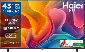 Black+Decker Series 1 43 inch Ultra HD 4K Smart… vs Haier H5E 43 inch ...