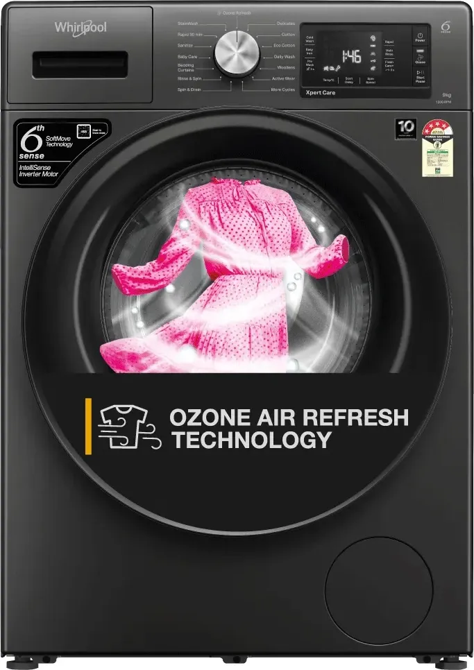 Whirlpool Xpert Care XO9012BYV53E 9 Kg Fully Automatic Front Load ...
