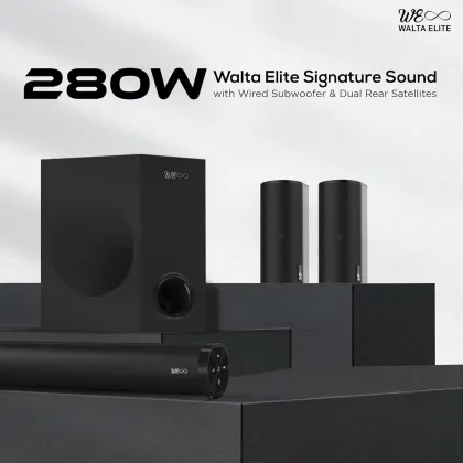 Walta Elite Brio 1450 280W Bluetooth Soundbar Price in India 2025, Full ...
