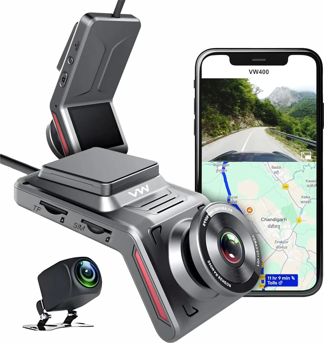 VW 400 Car 4G Cloud Dash Camera - Price in India (May 2026), Specs ...