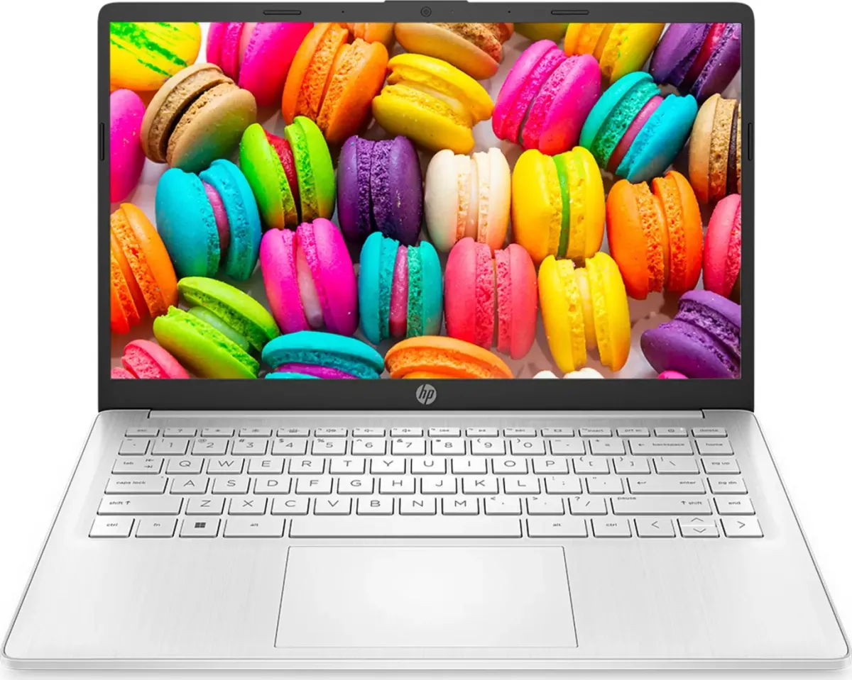 HP 14-ed0007qu Laptop (Snapdragon 7c Gen 2/ 8GB/ 128GB eMMC/ Win11 Home ...