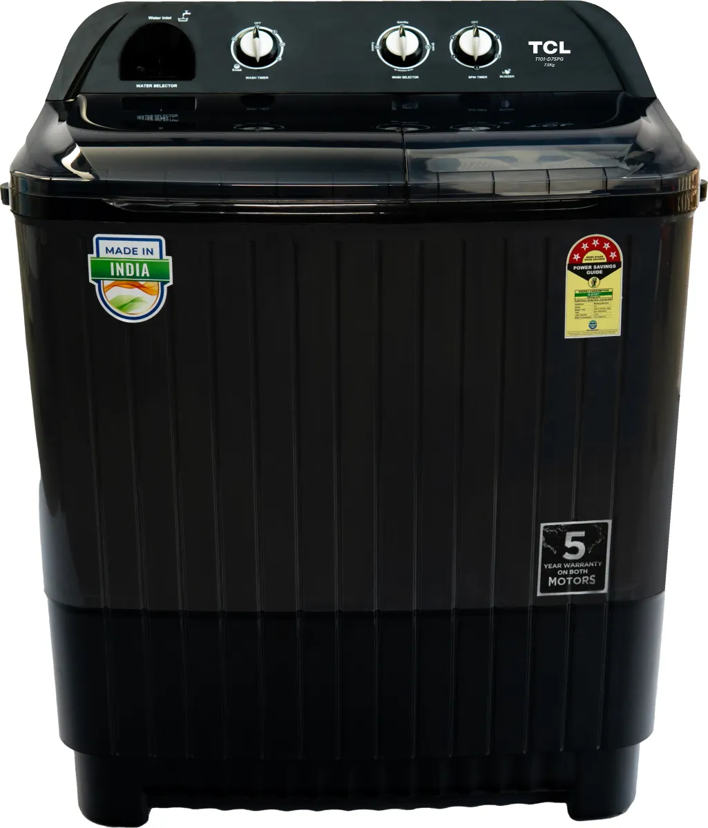 TCL T101-D75PG 7.5 kg Semi Automatic Washing Machine - Price in India ...
