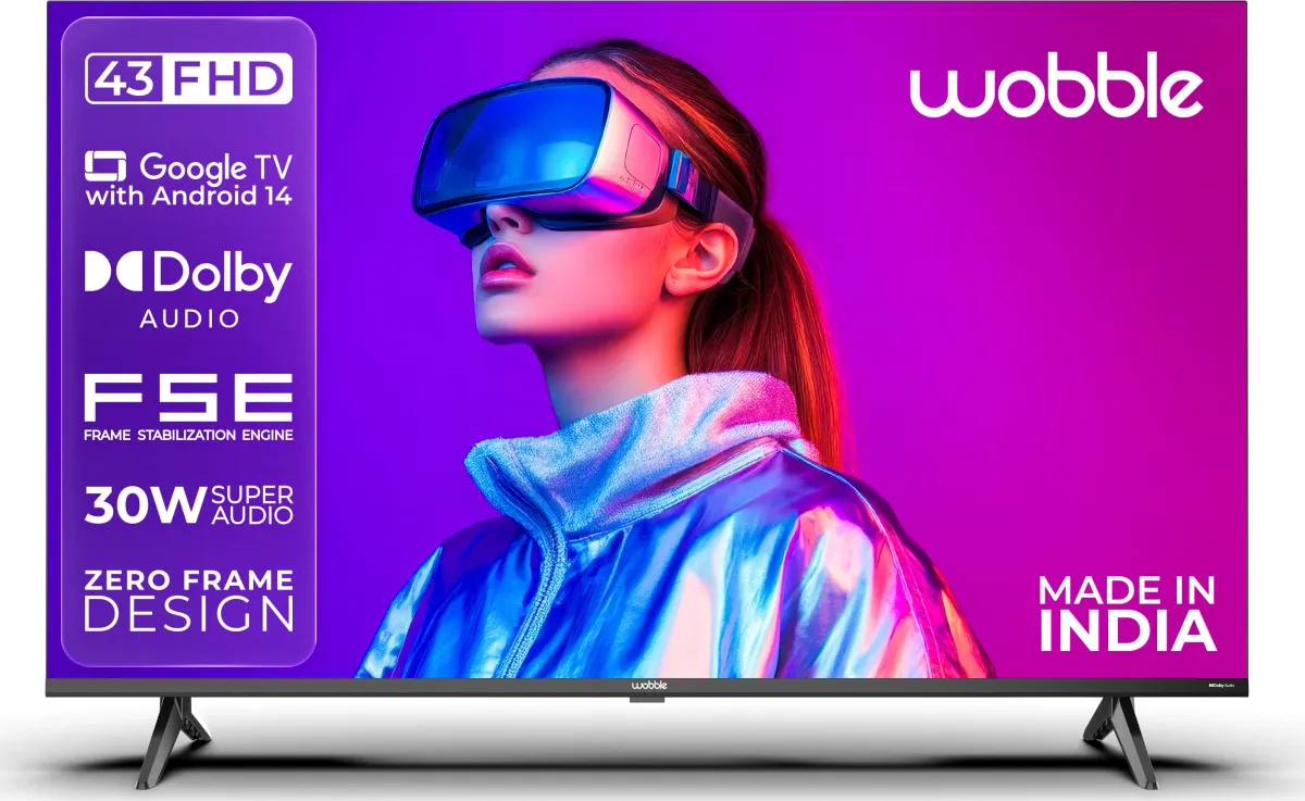 Wobble K Series 43 inch Full HD Smart LED TV (WB43FDAGU2841D25) - Price ...