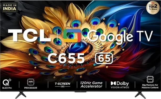 TCL C655 65 inch Ultra HD 4K Smart QLED TV (65C655) Price in India 2025, Full Specs & Review ...