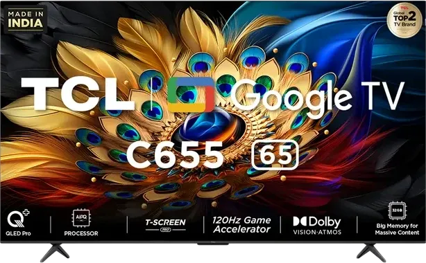 TCL C655 65 inch Ultra HD 4K Smart QLED TV (65C655) Price in India 2025 ...