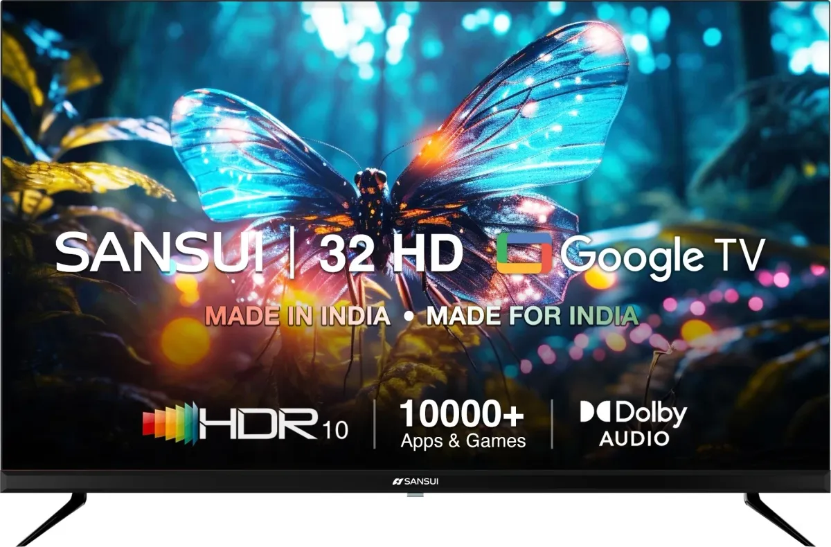 Sansui JSWG32GSHD 32 inch HD Ready Smart LCD TV Price in India 2025, Full Specs & Review | Smartprix