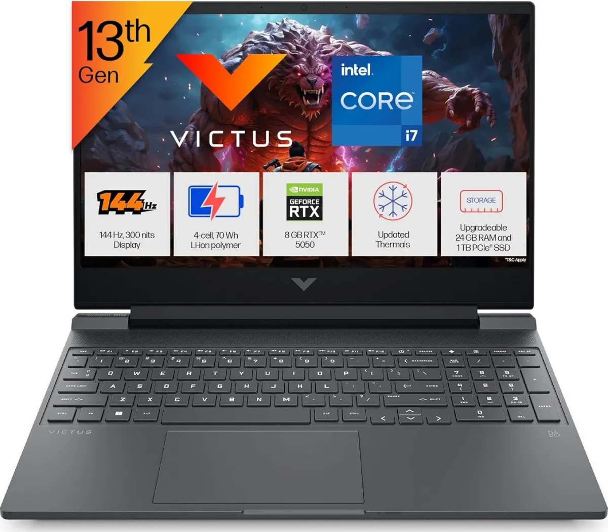HP Victus 15-fa2309TX Gaming Laptop (13th Gen Core i7/ 24GB/ 1TB SSD ...
