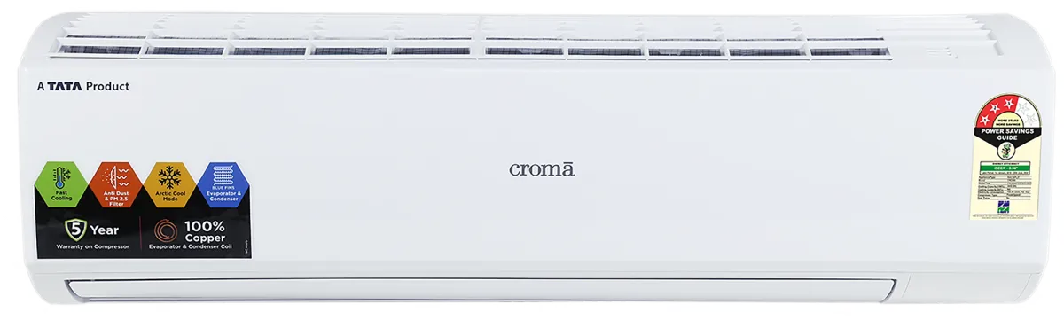 Croma CRLASA0123T0231 1 Ton 3 Star Split AC Price in India 2025, Full ...