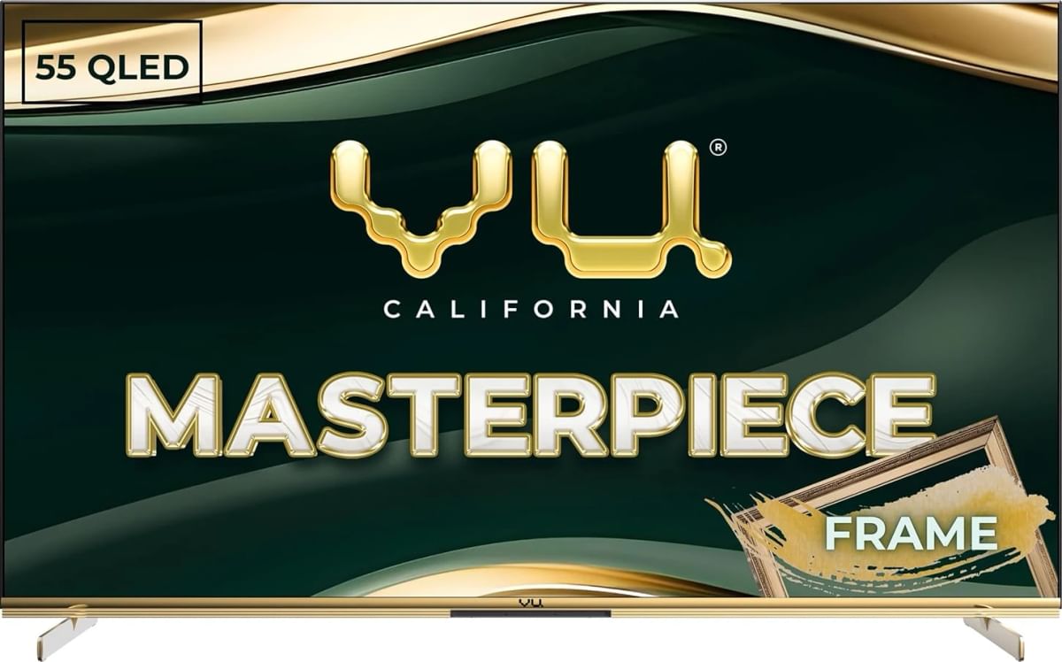 Vu Masterpiece Frame Series 2025 55 inch Ultra HD 4K Smart QLED TV ...