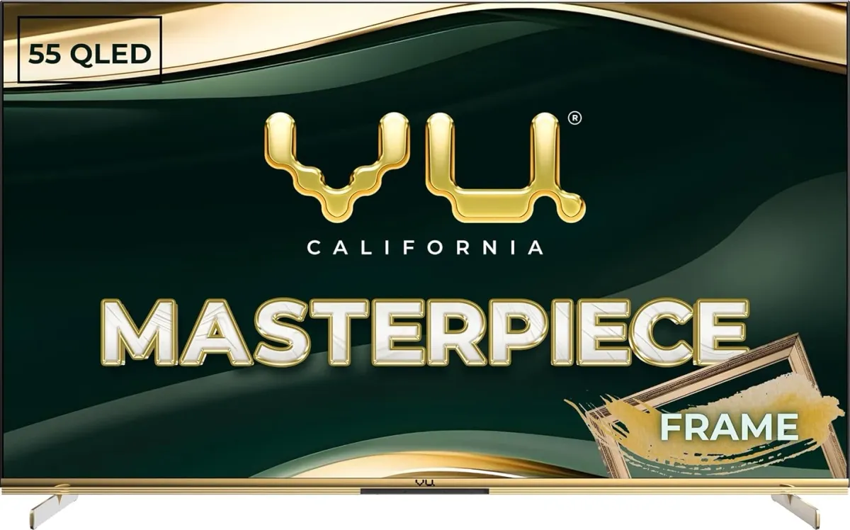 Vu Masterpiece Frame Series 2025 55 inch Ultra HD 4K Smart QLED TV ...
