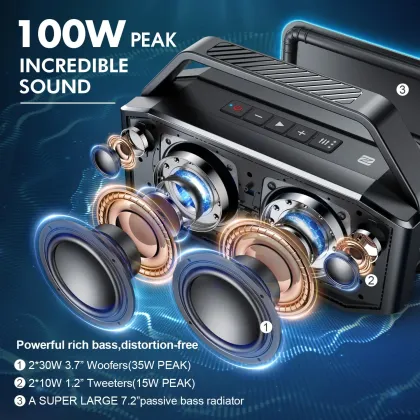 W-KING D9-1 60W Bluetooth Speaker - Price in India (Apr 2026), Specs ...