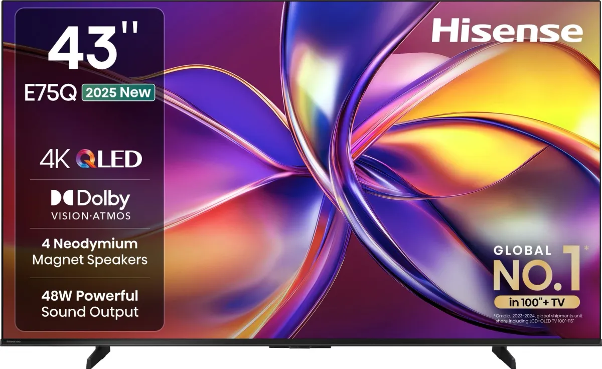Hisense E75Q 43 inch Ultra HD 4K Smart QLED TV (43E75Q) - Price in ...