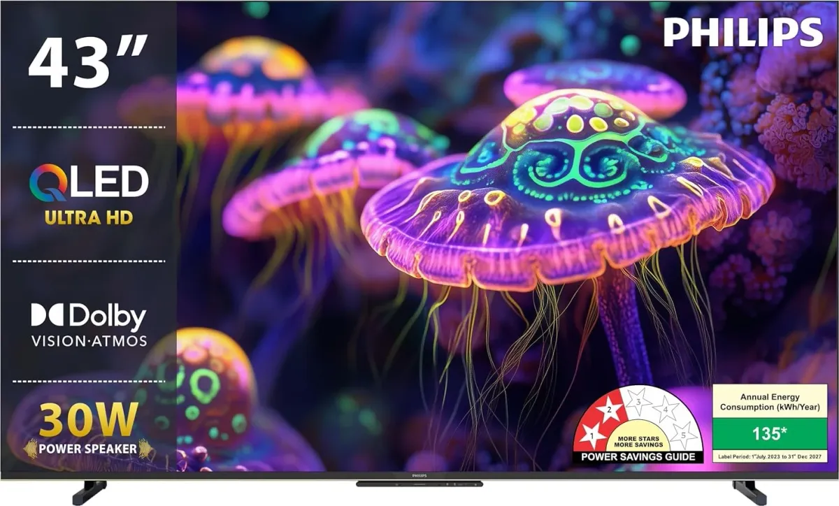 Philips Lumina Series 43 inch Ultra HD 4K Smart QLED TV (43PQT8100/94 ...
