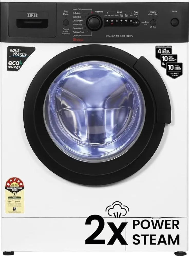 IFB DIVA AQUA BXS 6010 6 Kg Fully Automatic Front Load Washing Machine Price in India 2025, Full ...