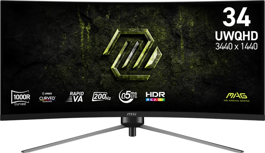 MSI MAG 345CQRF E20 34 inch UWQHD Curved Monitor - Price in India (Jun ...