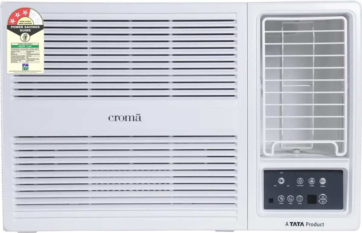 Croma CRLA018WAD193306 1.5 Ton 3 Star 2023 Window AC Price in India ...