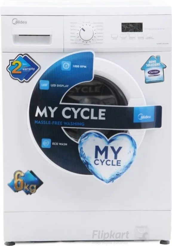 Carrier Midea MWMFL060GHN 6kg Fully Automatic Front Load Washing ...