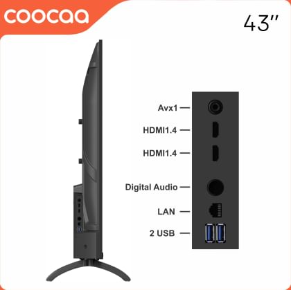 Coocaa 43S3U Plus 43 inch Full HD Smart LED TV Price in India 2025 ...