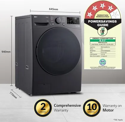 LG FHT1415ZTM 15 Kg 4 Star Fully Automatic Front Load Washing Machine ...