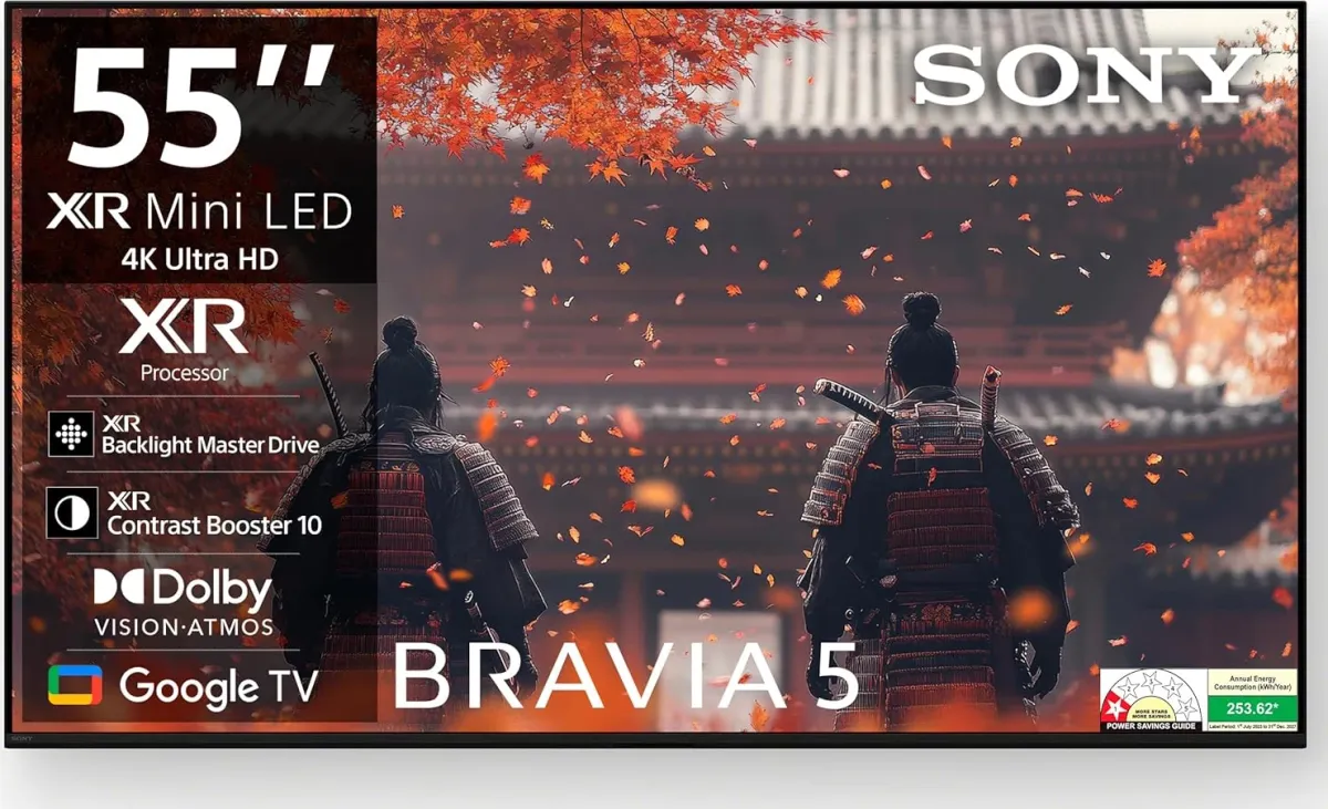 Sony BRAVIA 5 55 inch Ultra HD 4K Smart Mini LED TV (K-55XR50) Price in India 2025, Full Specs ...